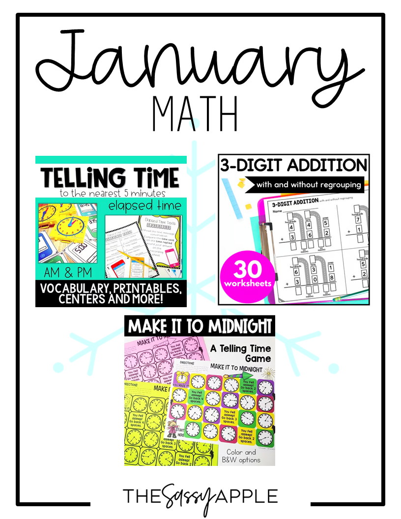 What to Teach in January for 2nd grade (Free Resource) - The Sassy Apple
