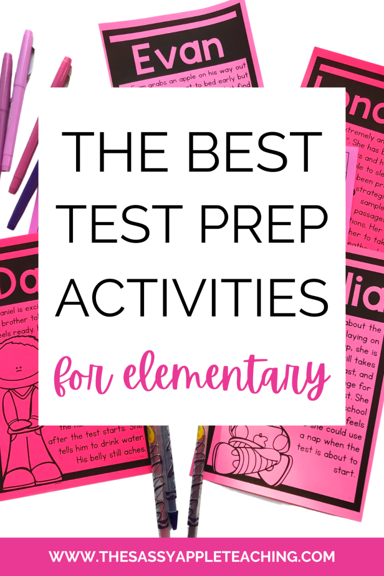The BEST Ways to Test Prep in Elementary - The Sassy Apple