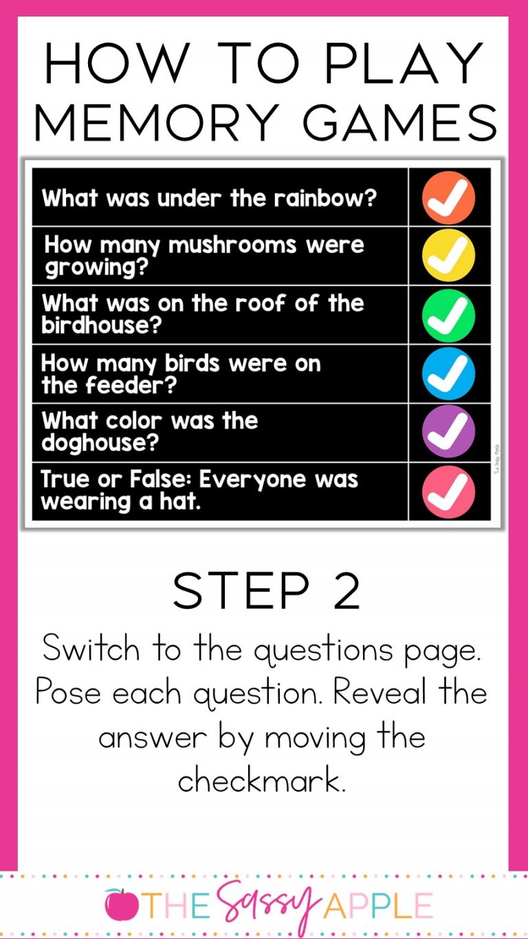 5 Ways to Use Digital Memory Games in the Classroom - The Sassy Apple