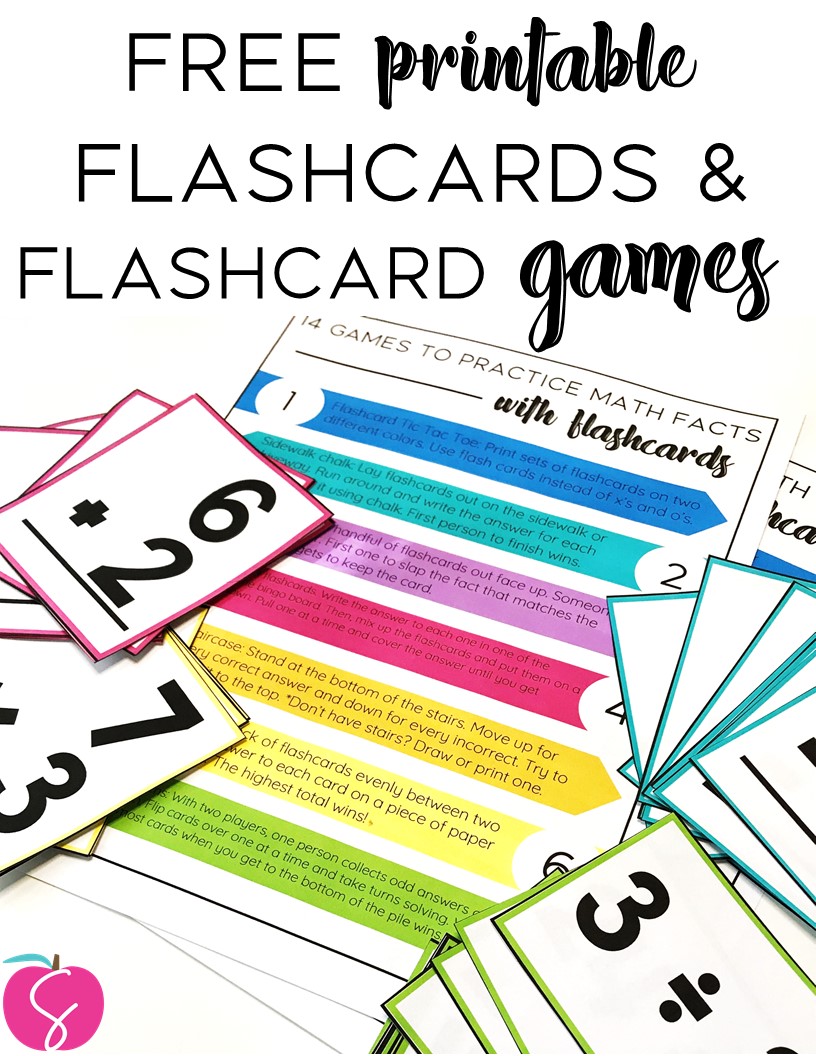Strengthen Math Fact Fluency with Flashcards - The Sassy Apple