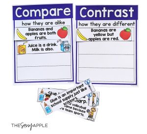 4 Steps to Successfully Teach Compare and Contrast - The Sassy Apple