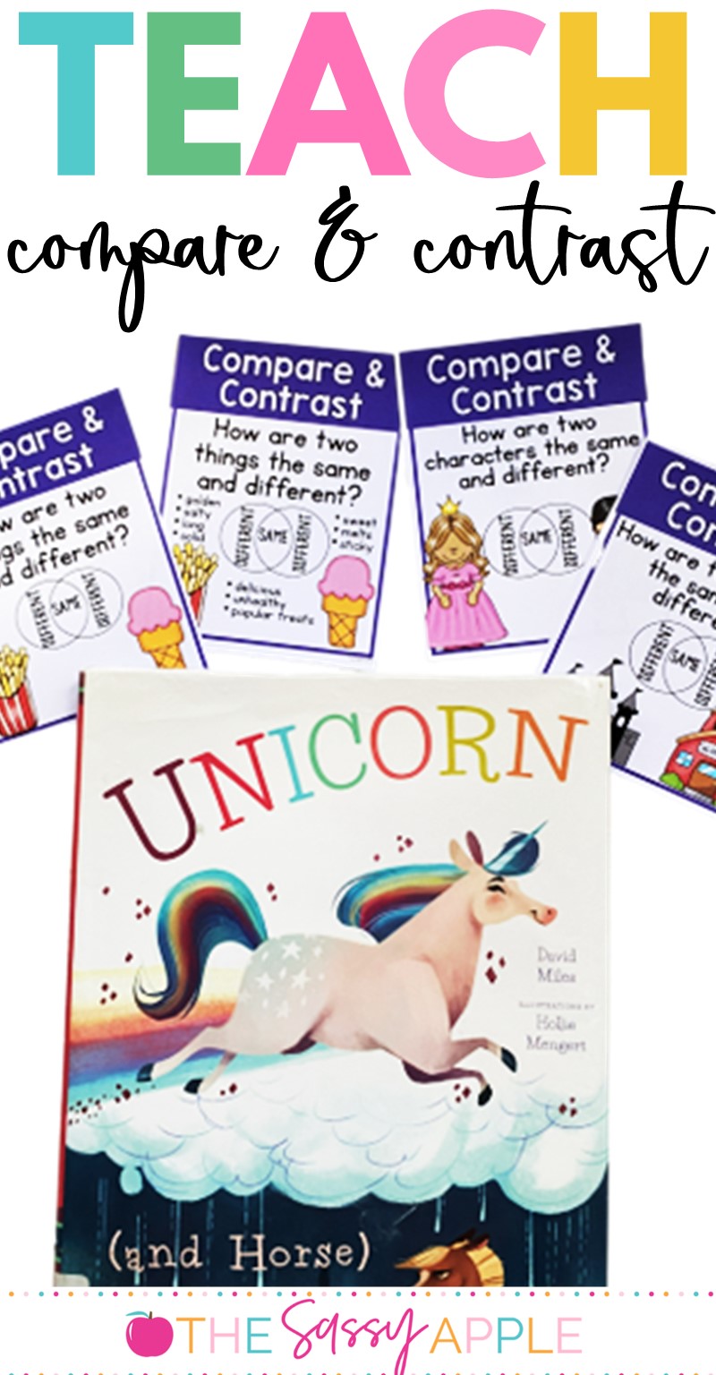 4 Steps to Successfully Teach Compare and Contrast - The Sassy Apple