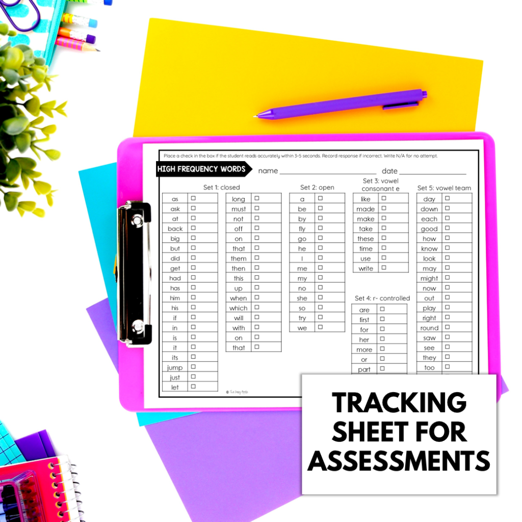 How To Effectively Assess and Teach Sight Words - The Sassy Apple